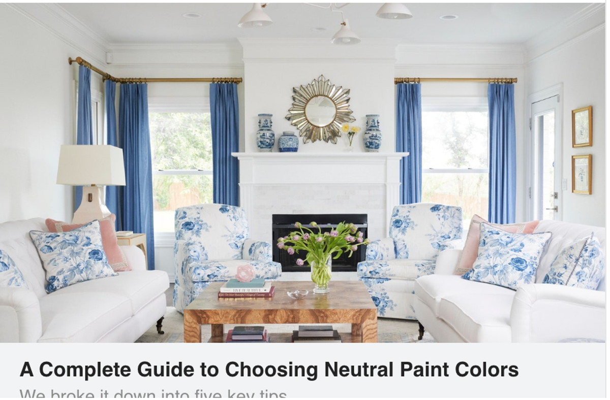 A Complete Guide to Choosing Neutral Paint Colors