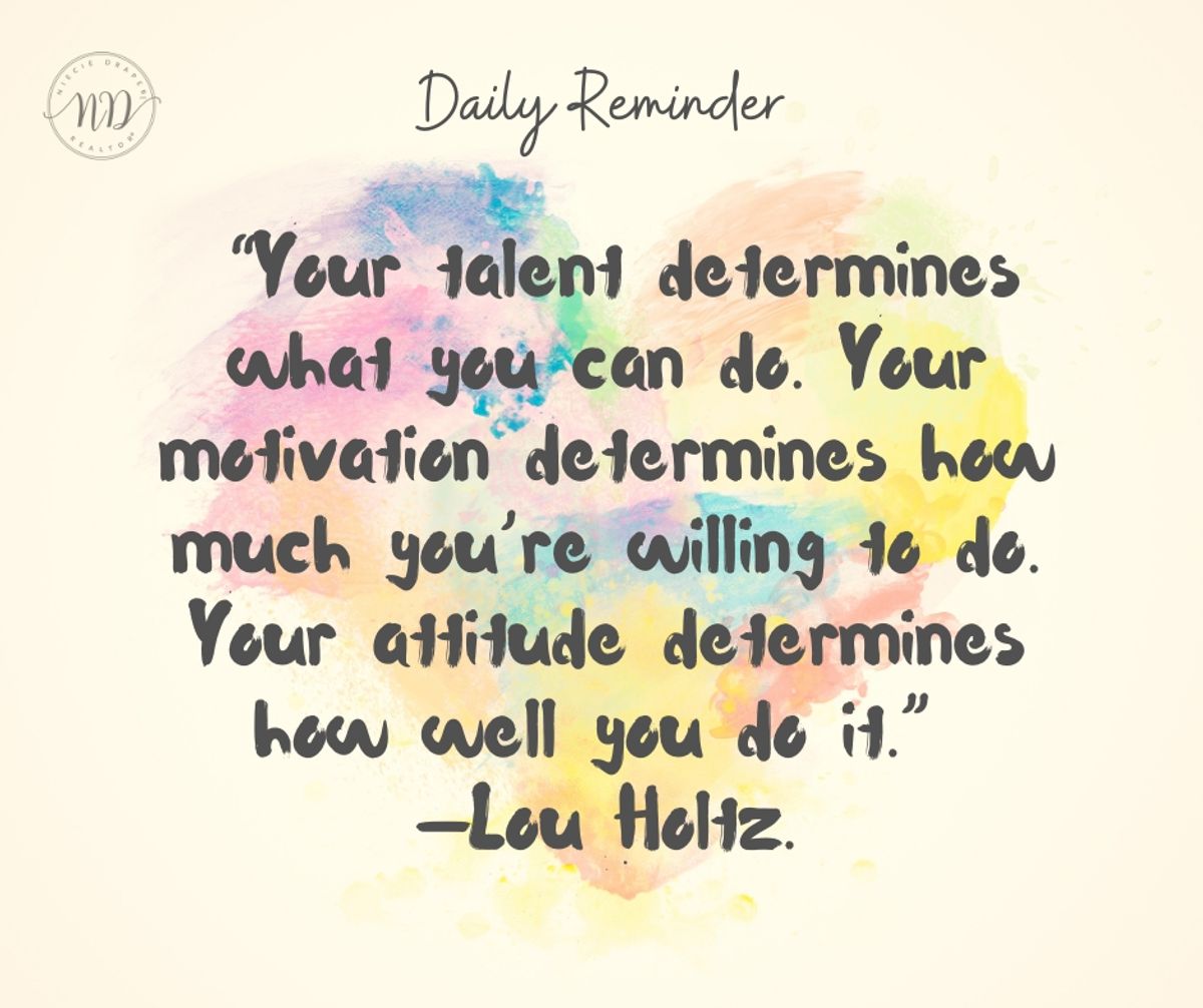 Your Talent Determines What You Can Do